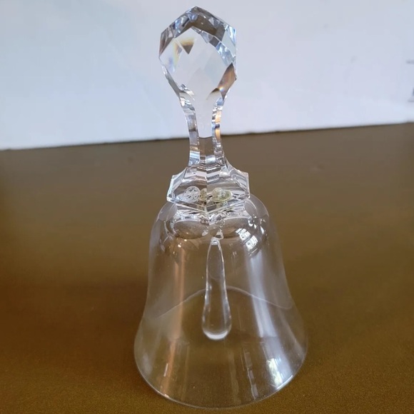 Vintage | Accents | Vintage Lead Crystal Bell Clear Cut Glass 65 In ...
